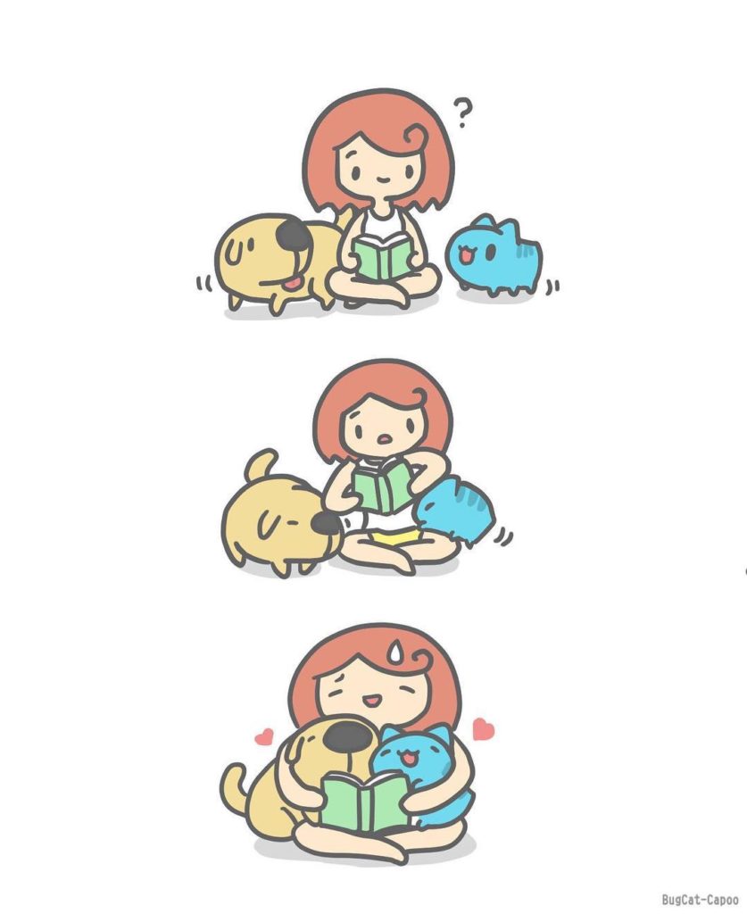 Illustrator Creates Adorable Comics About a Bug-Cat With a Dark Twist ...