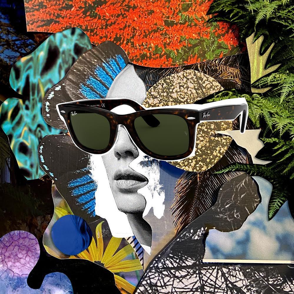 Collage Art + Fashion = Alice Isaac - https://everydaymonkey.com