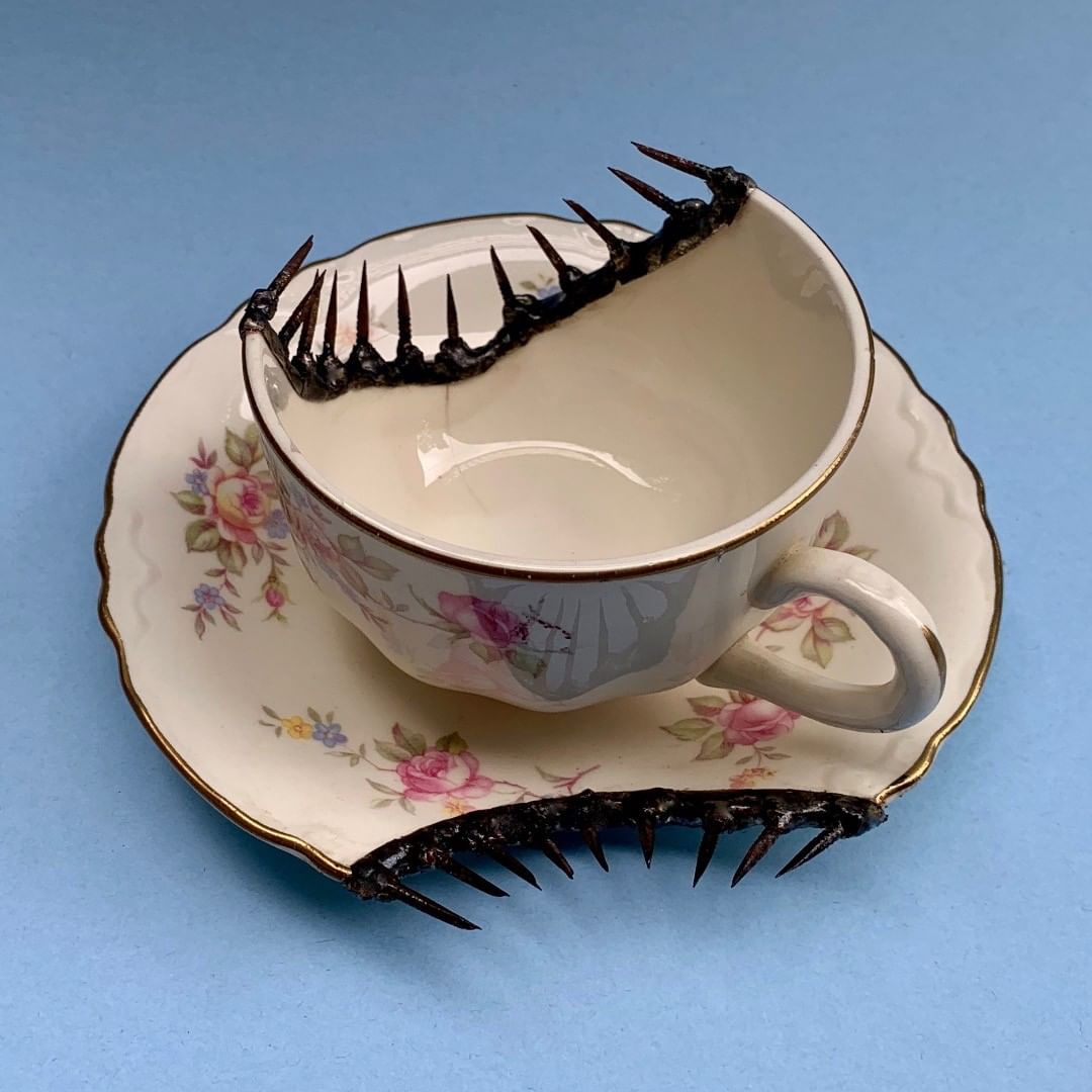 Artist Mends Broken Porcelain With Wire and Knives - https ...