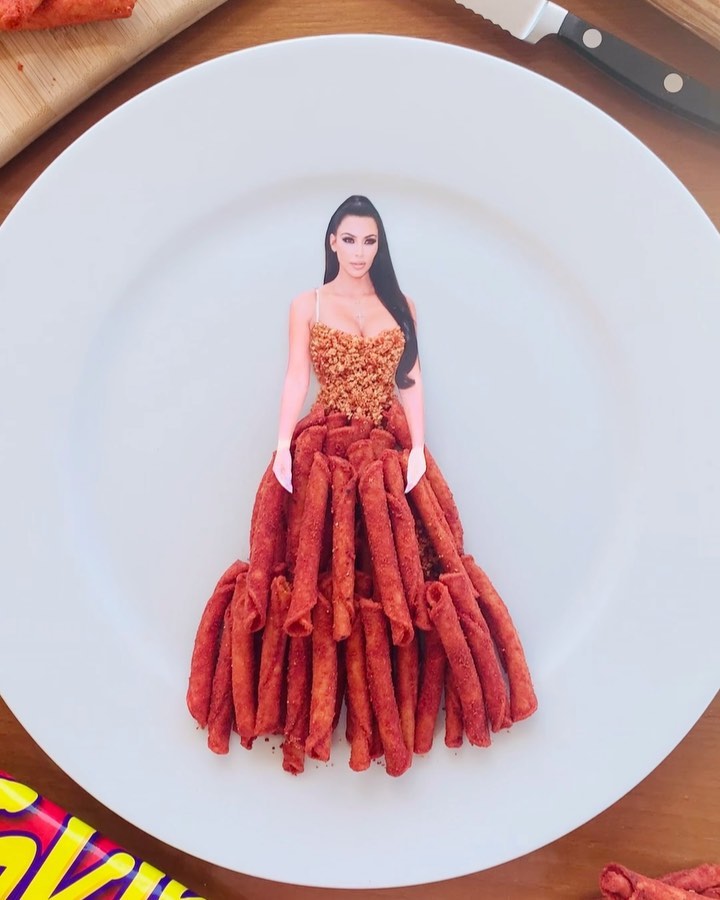 Ruby Perman is Using Food to Recreate Red Carpet Outfits