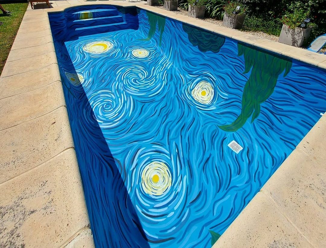 These Awesome Swimming Pools Have "The Starry Night" Painted Inside ...