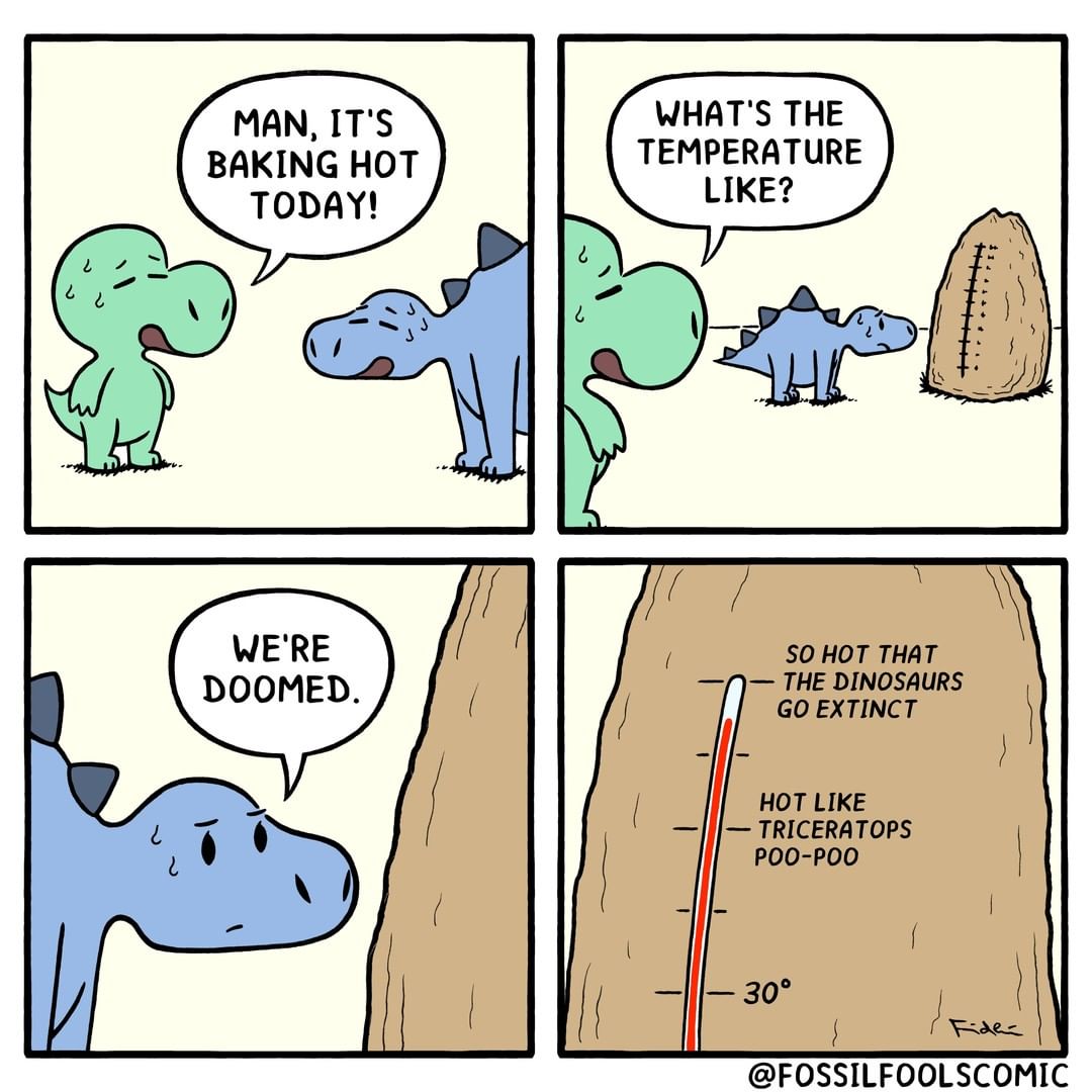 Artist Imagines the Life of Dinosaurs in Adorable Fossil Fools Comics ...