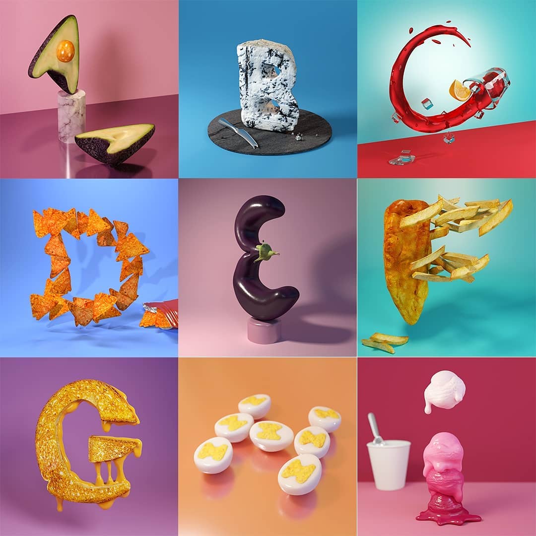 Ben Chelouche's Tasty Alphabet Blends His Love for Food and Design Into ...