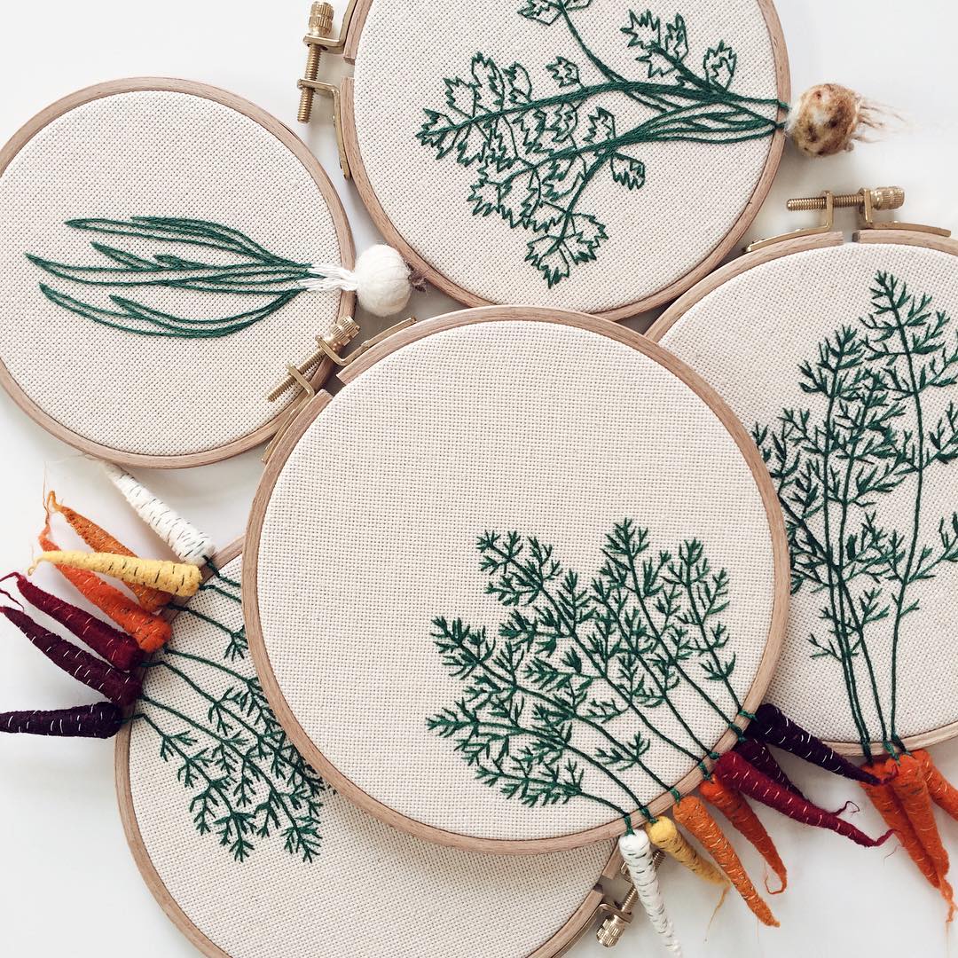 Veselka Bulkan's Botanical Embroidery is Blooming Outside the Frame ...