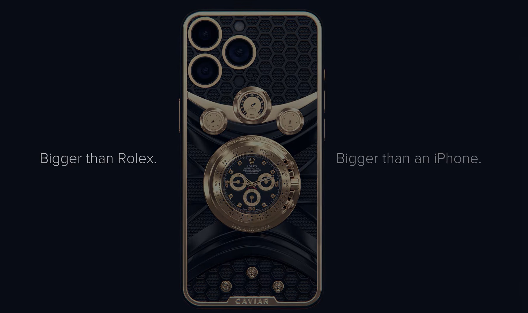 Caviar Designed a $135K Custom iPhone 14 With a Built-In Rolex Watch on ...