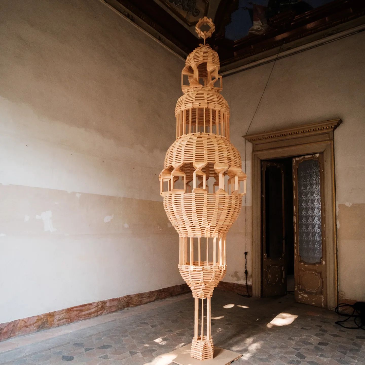Raffaele Salvoldi’s Impressive Wood Plank Towers Are Held Together Only ...