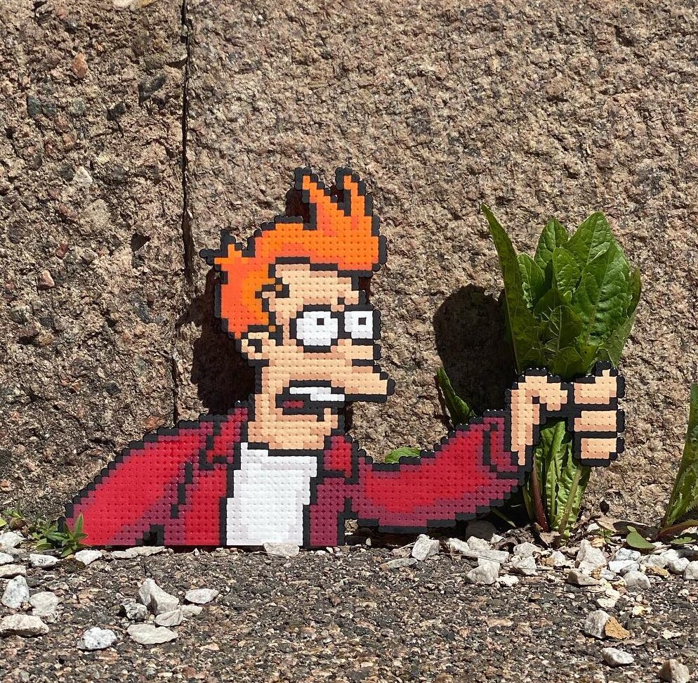 Johan Karlgren Creates Cool Street Art With Beads - https ...